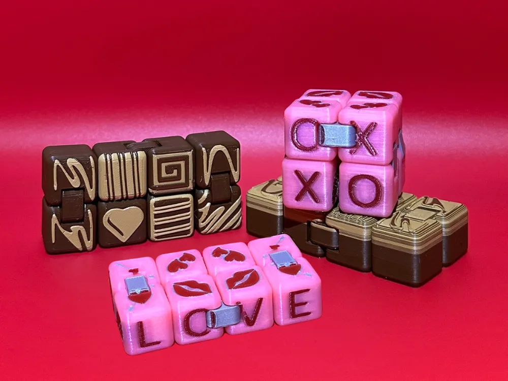 Valentines Day Fidget Cubes by PiNK_3DP - MakerWorld