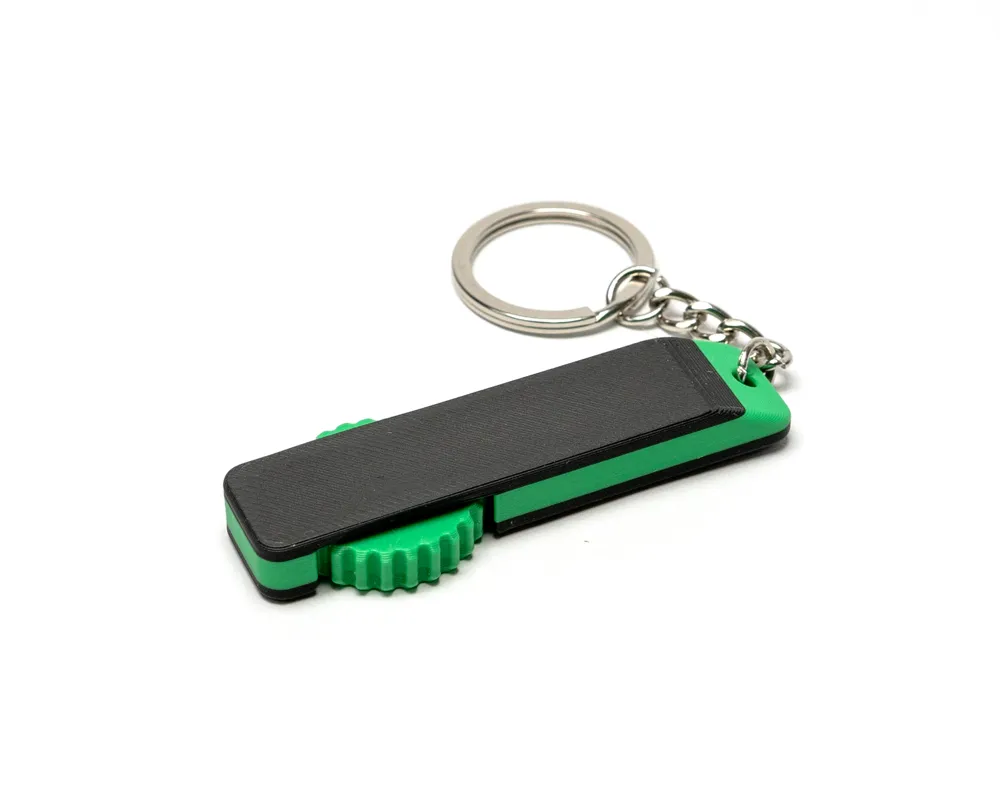 Print in Place Clicky Fidget Keychain - Free 3D Print Model - MakerWorld