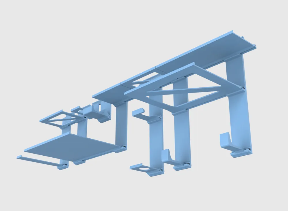 SuperCustom Office Hanging Component Set组合式办公悬挂套装 - Free 3D Print Model ...