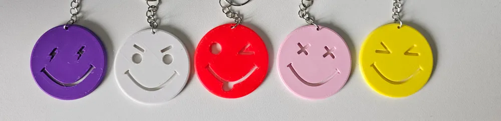 smileys keychain by 3dcreat3d - MakerWorld