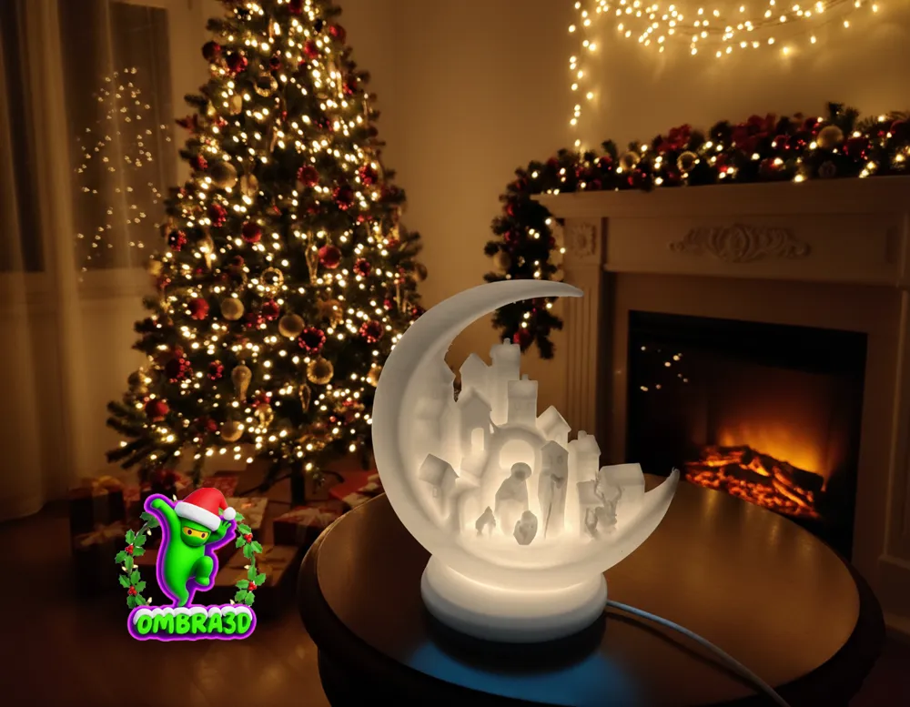 Nativity Moon - Free 3D Print Model - MakerWorld