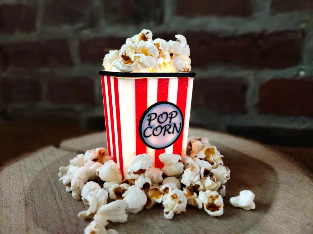 Popcorn Bucket LED Tea Light Holder - MOVIE NIGHT! by DJL 3Designs ...