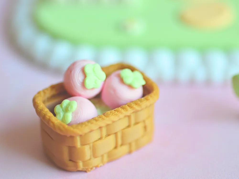 Mini Cute Cozy Corner #1 – Strawberry Garden - Free 3D Print Model - MakerWorld
