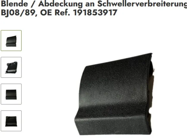 Cover Sill Extension, Golf 2 GTI - Free 3D Print Model - MakerWorld