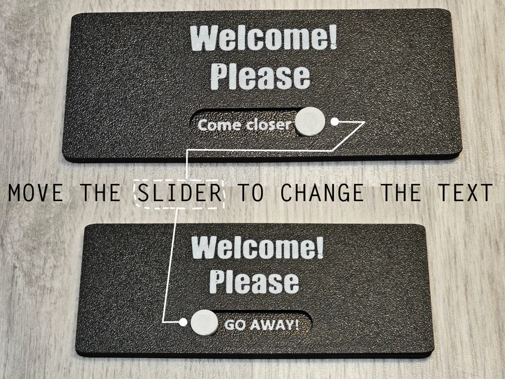 Interactive sign by Petto - MakerWorld