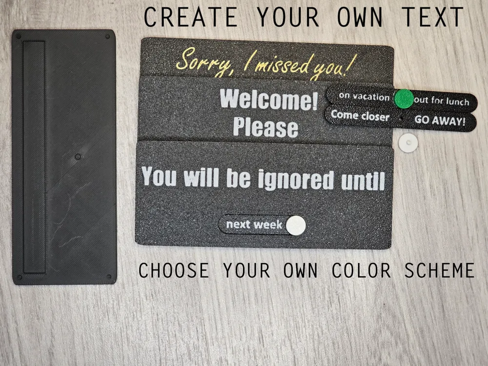 Interactive sign by Petto - MakerWorld