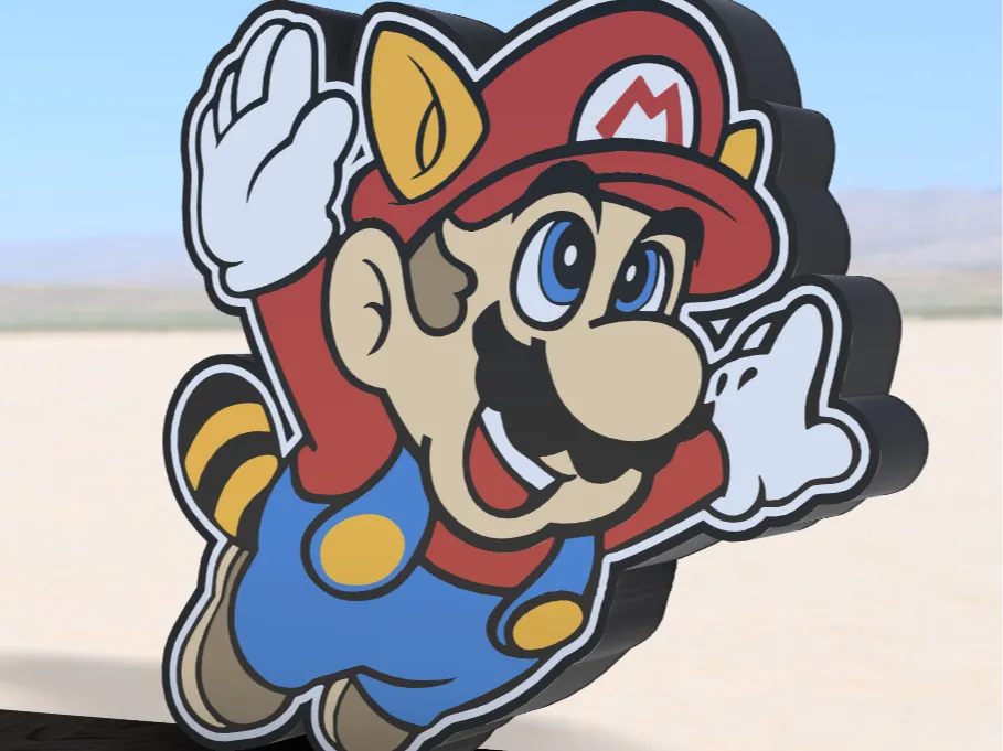 Super Mario Light box by Suptand MakerWorld: Download Free 3D Models