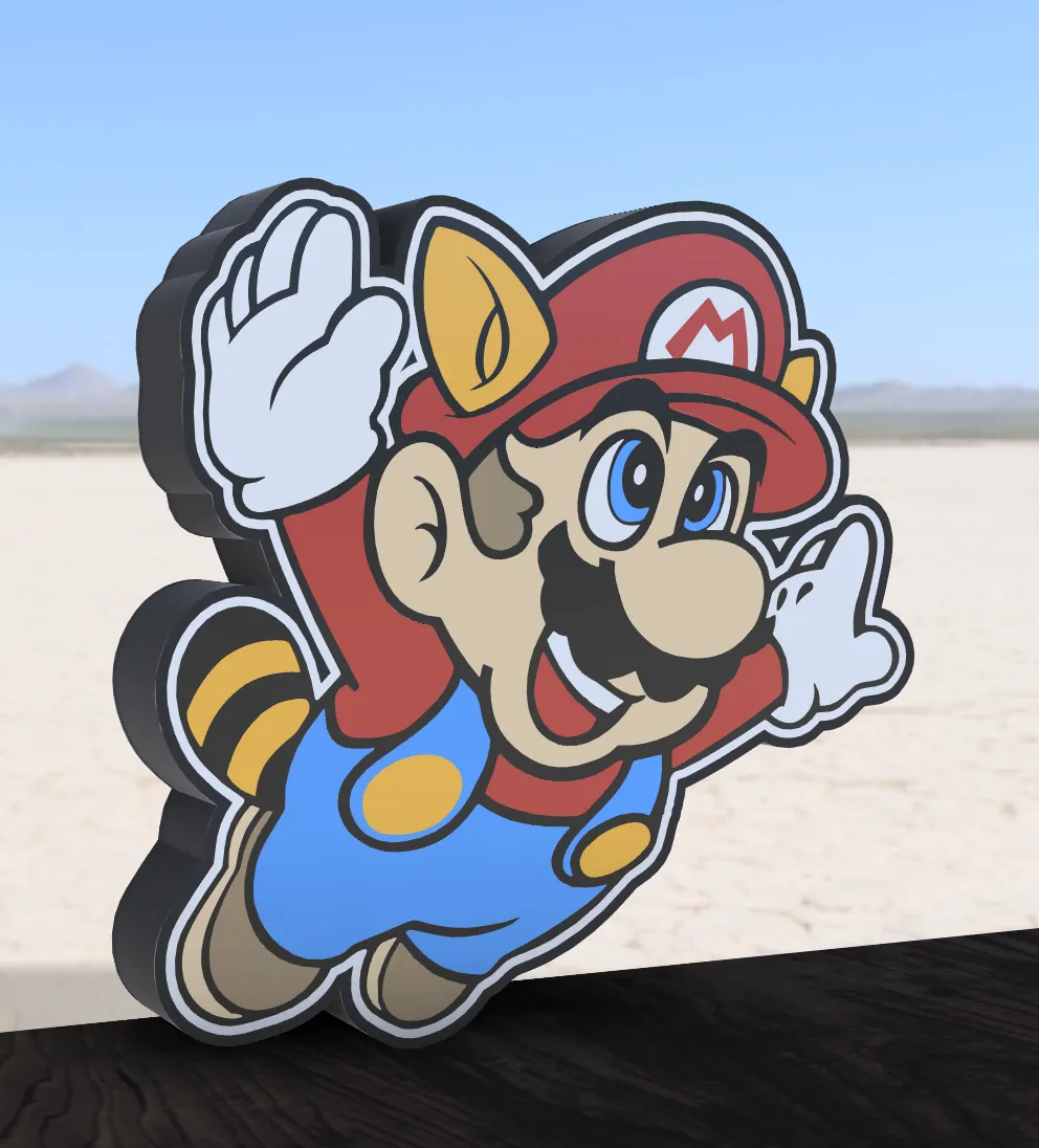 Super Mario Light box by Suptand MakerWorld: Download Free 3D Models