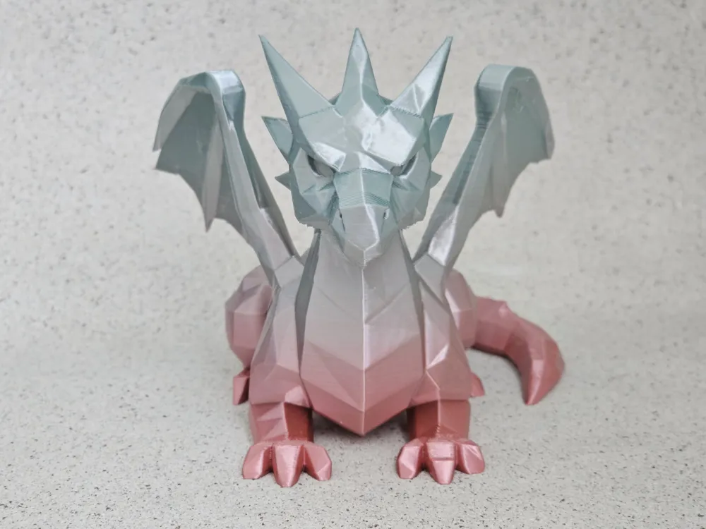 Low Poly Dragon | Beautiful Dragon Model by 3D Print Gremlin MakerWorld ...
