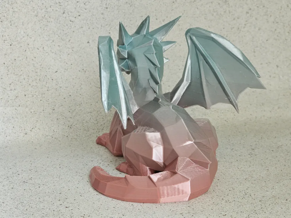 Low Poly Dragon | Beautiful Dragon Model by 3D Print Gremlin MakerWorld ...