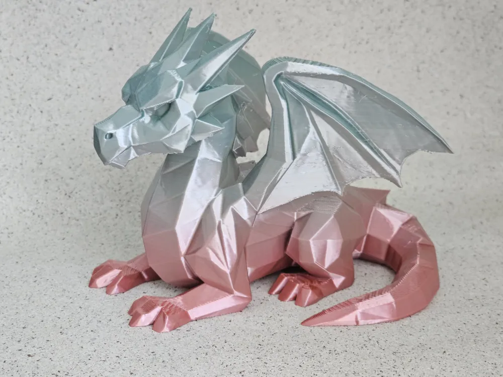 Low Poly Dragon | Beautiful Dragon Model by 3D Print Gremlin MakerWorld ...