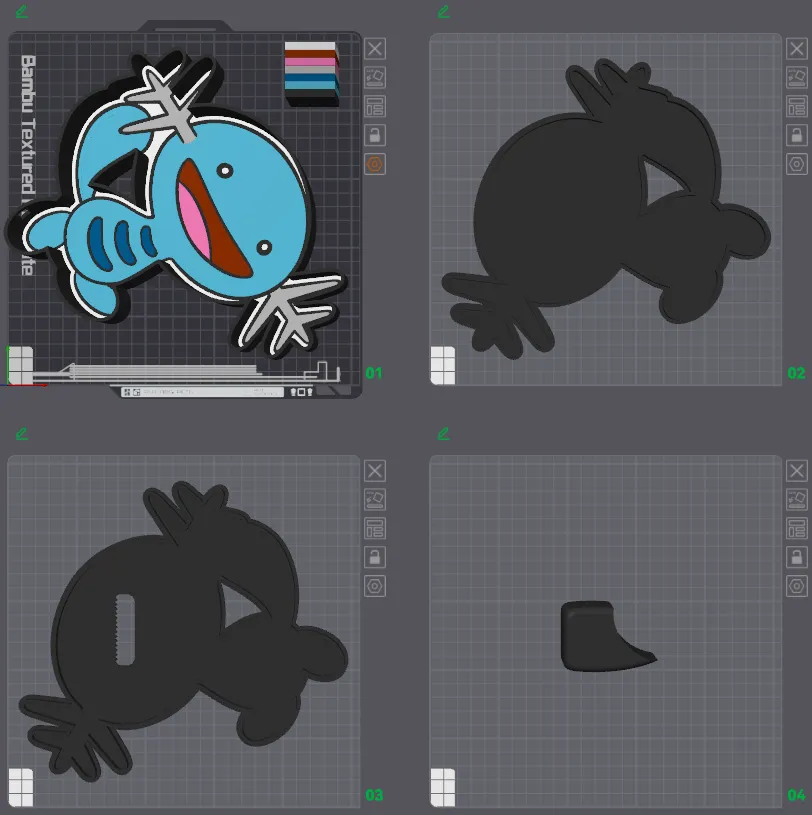 Pokemon - 0194 Wooper LED Lamp by BeeTee 3D - MakerWorld