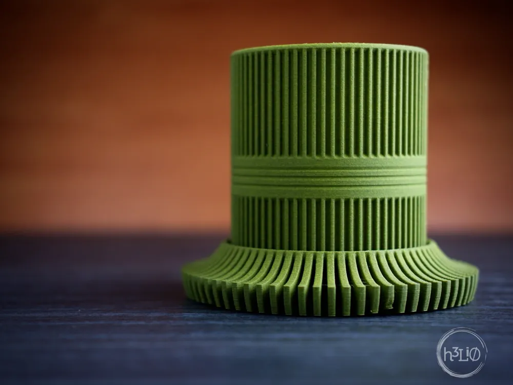 planter pot · ribbed plate by h3li0 - MakerWorld