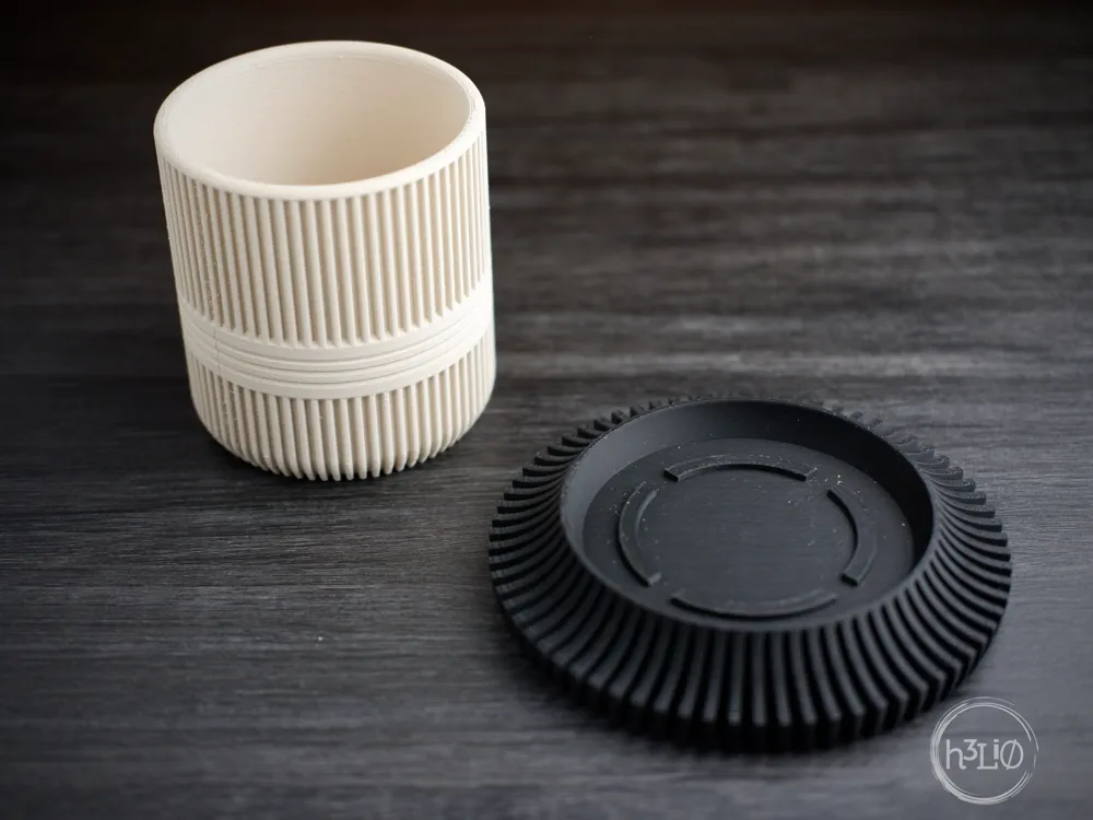 planter pot · ribbed plate by h3li0 - MakerWorld