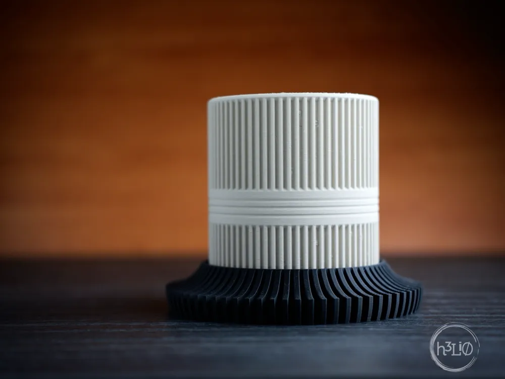 planter pot · ribbed plate by h3li0 - MakerWorld