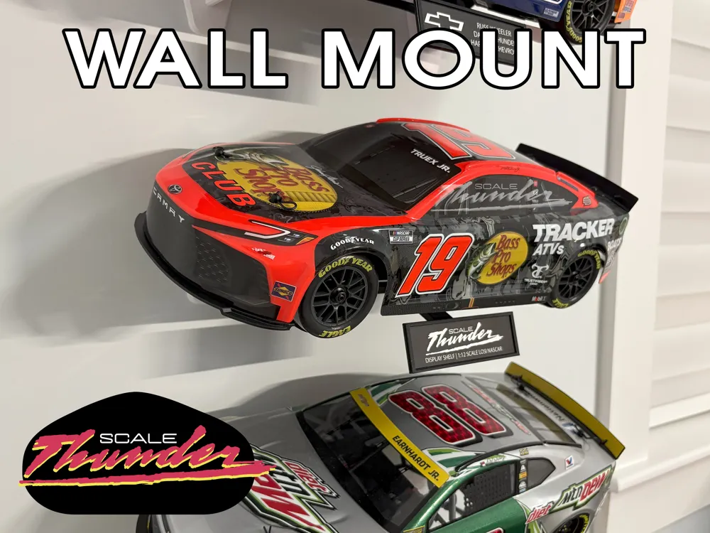 Losi 1:12 NASCAR Grom Floating Wall Mount - Free 3D Print Model ...