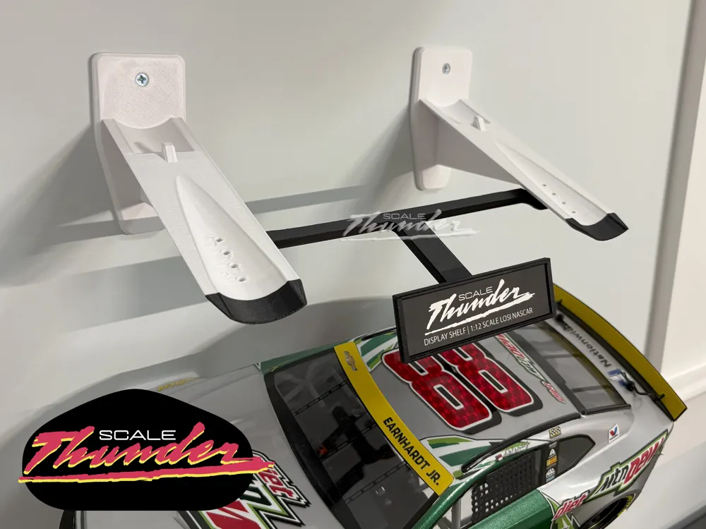 Losi 1:12 NASCAR Grom Floating Wall Mount - Free 3D Print Model ...