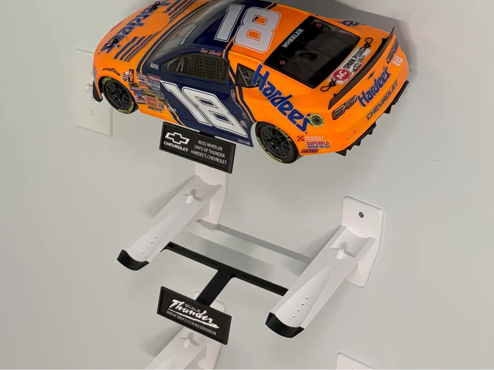 Losi 1:12 NASCAR Grom Floating Wall Mount - Free 3D Print Model ...