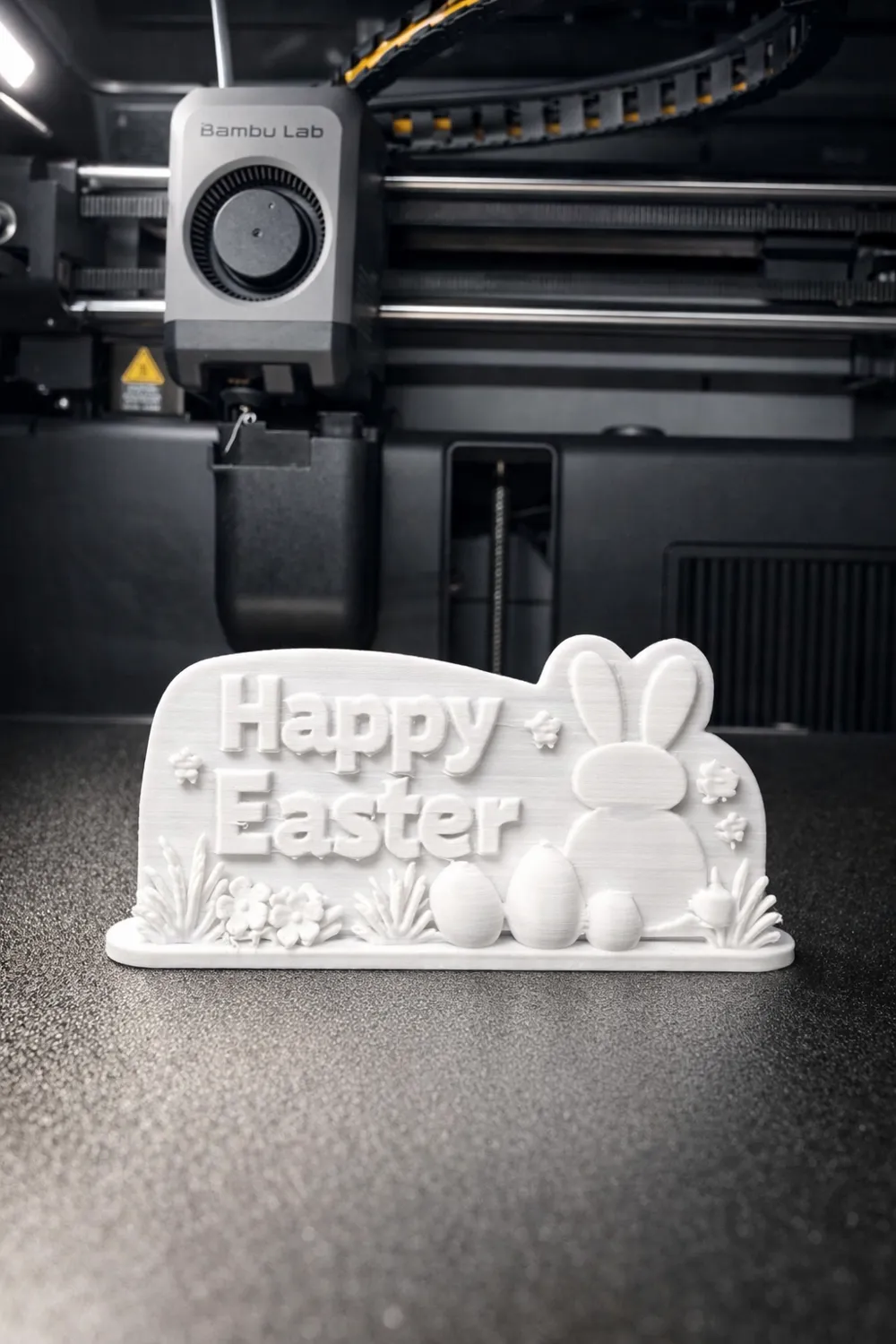 Happy Easter Decorative Sign –3D Printable Display - Free 3D Print ...