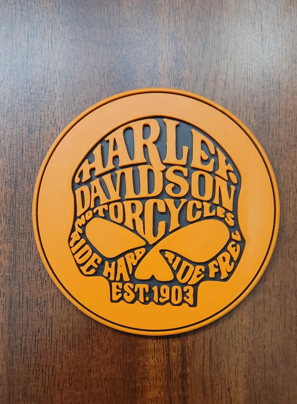 Harley-Davidson Inspired Coaster Set - Free 3D Print Model - MakerWorld