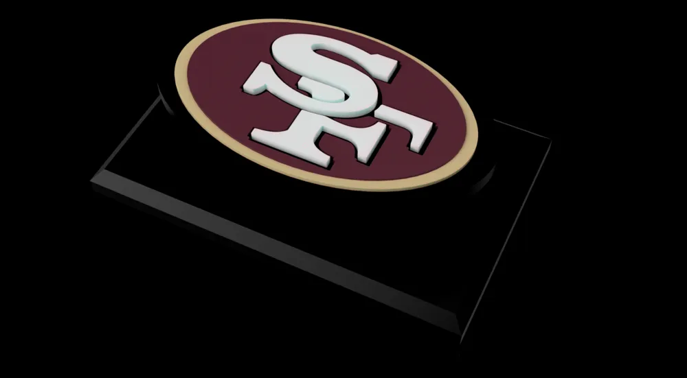 NFL San Francisco 49ers Floating Logo Sign by HangarDesigns - MakerWorld