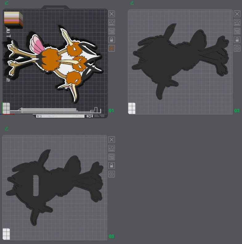 Pokemon - 0085 Dodrio LED Lamp by BeeTee 3D - MakerWorld