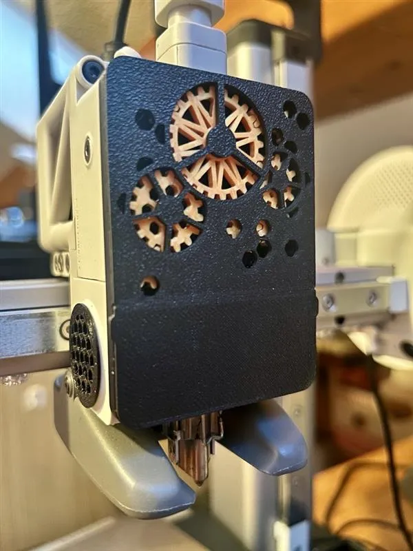 A1 & A1 mini Hotend Cover with gears by Milhaus - MakerWorld