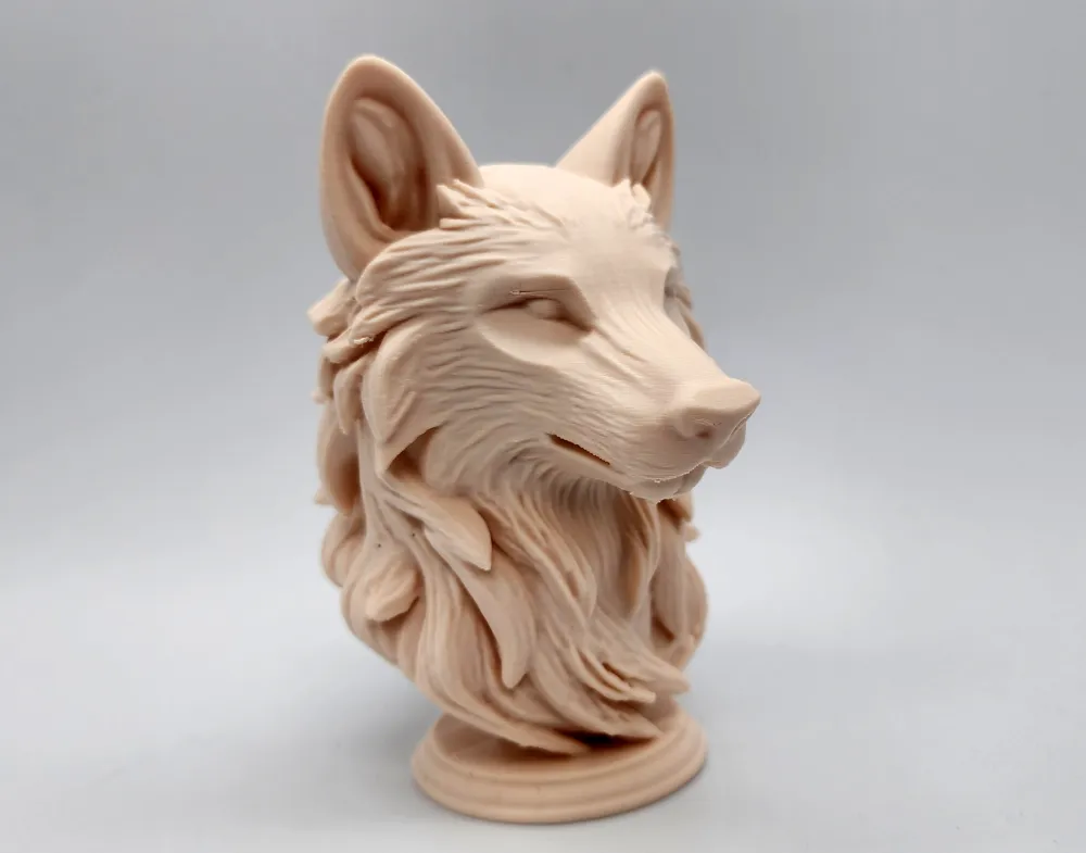 Wolf Bust on Pedestal - Free 3D Print Model - MakerWorld