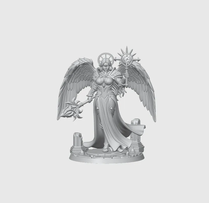 Cleric Aasimar Female D&D Miniature (45mm) by sorgioM MakerWorld ...