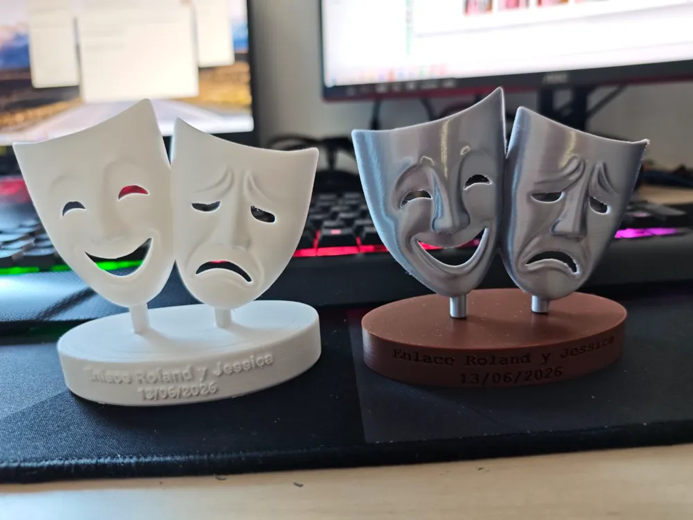 Theater masks by MJ3D MakerWorld: Download Free 3D Models