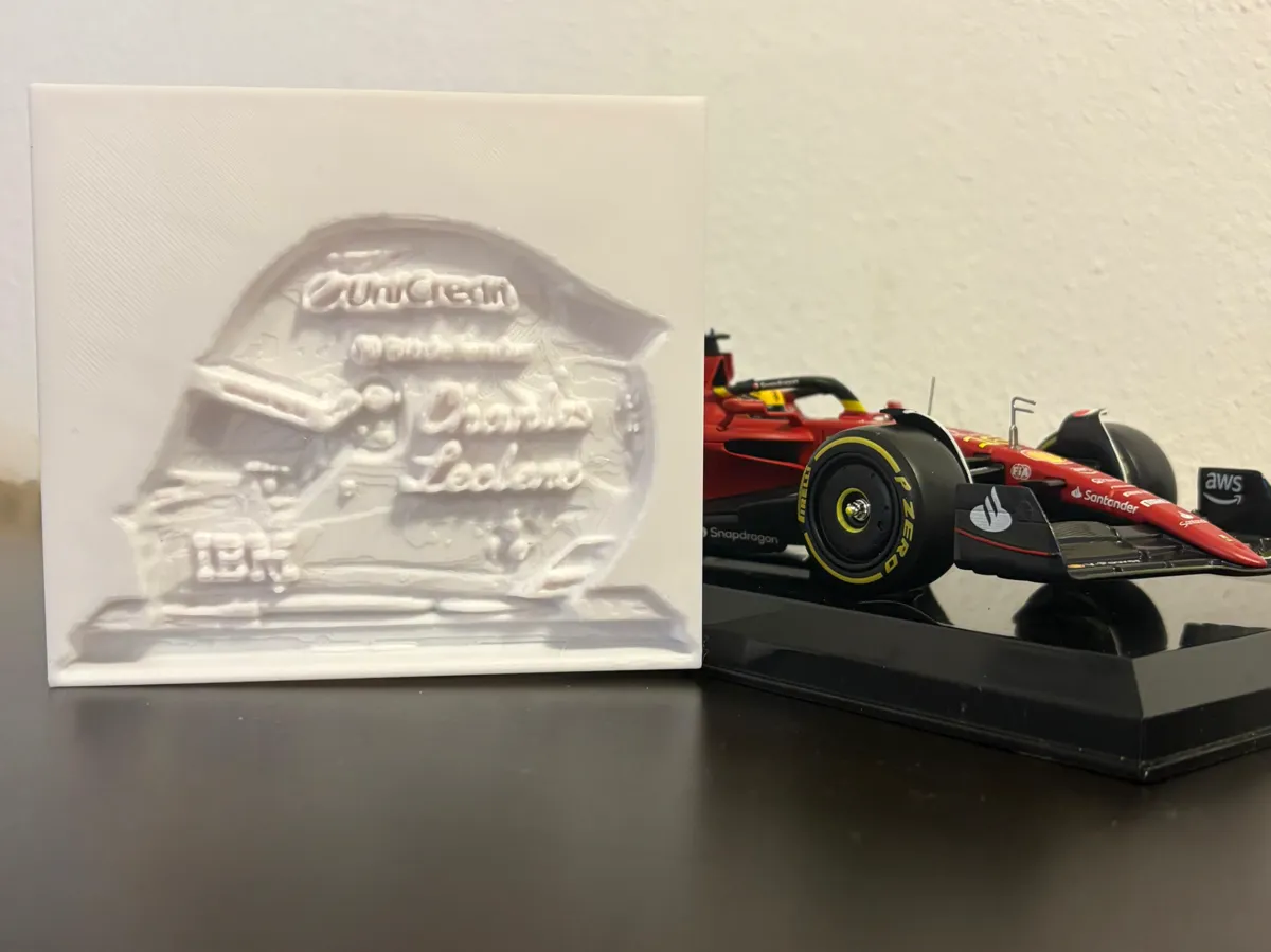 Charles Leclerc Monza 2025 Helmet - Free 3D Print Model - MakerWorld