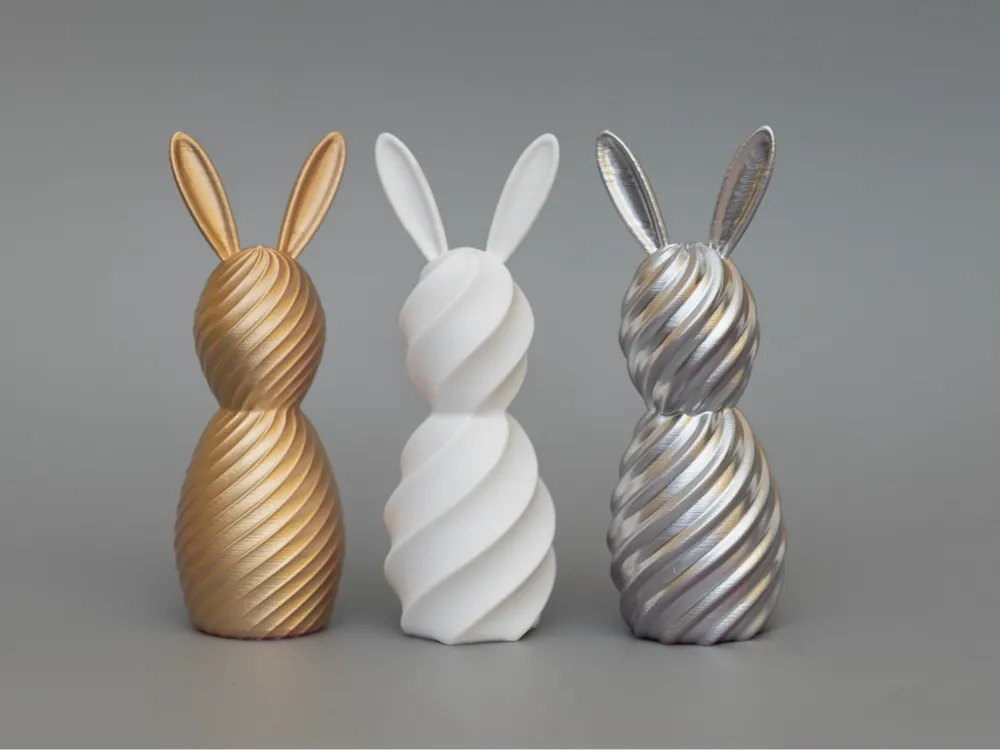 Modern Easter Bunny decor set 4 by Sam HellMyth - MakerWorld