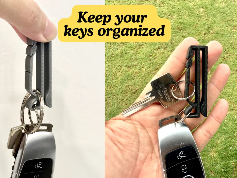 ClipKey - Multi-functional Clip-on Key Holder by CY - MakerWorld