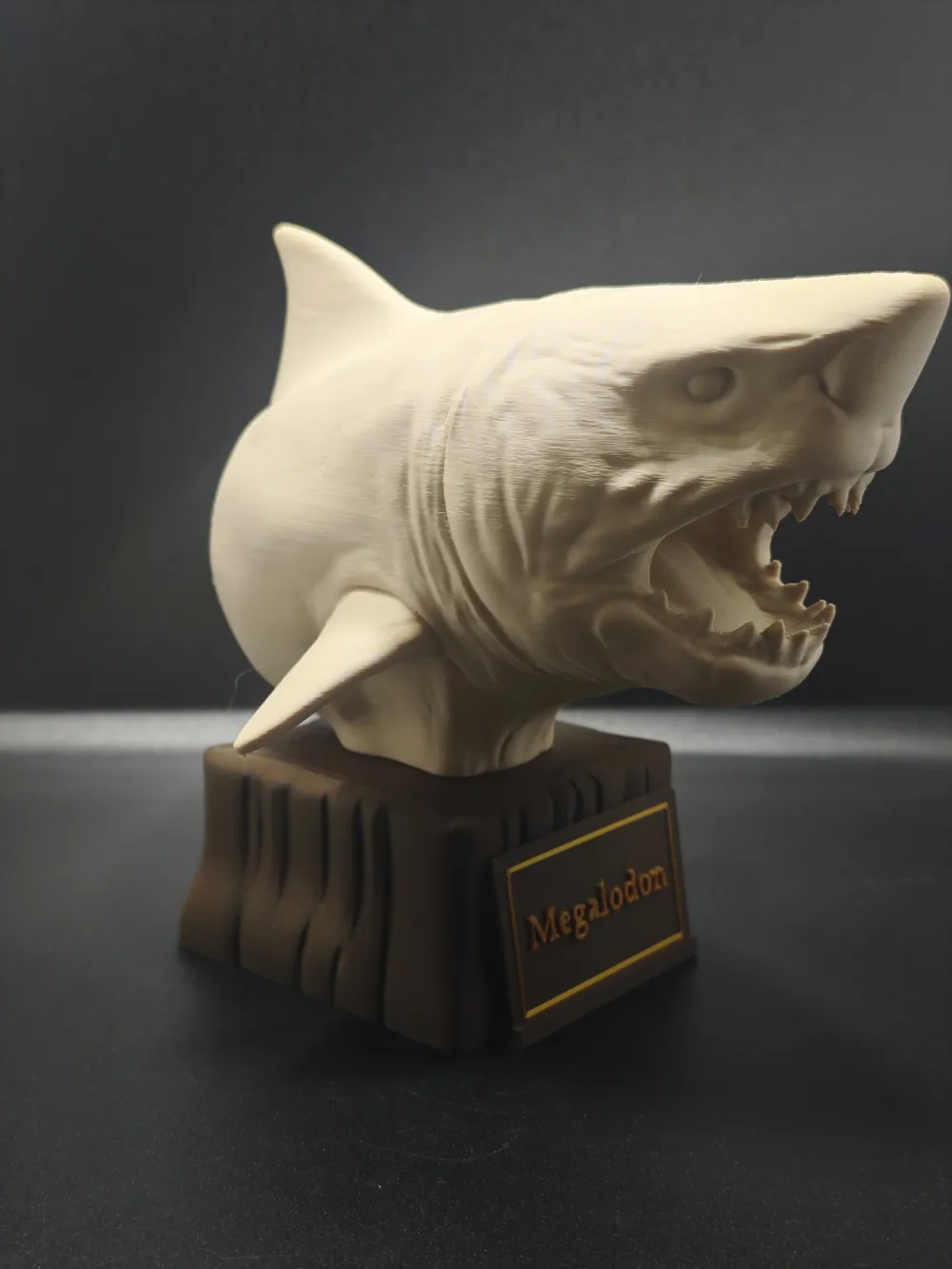 Megalodon Bust (Fan Art) Jurassic World by sh85_Printing MakerWorld ...