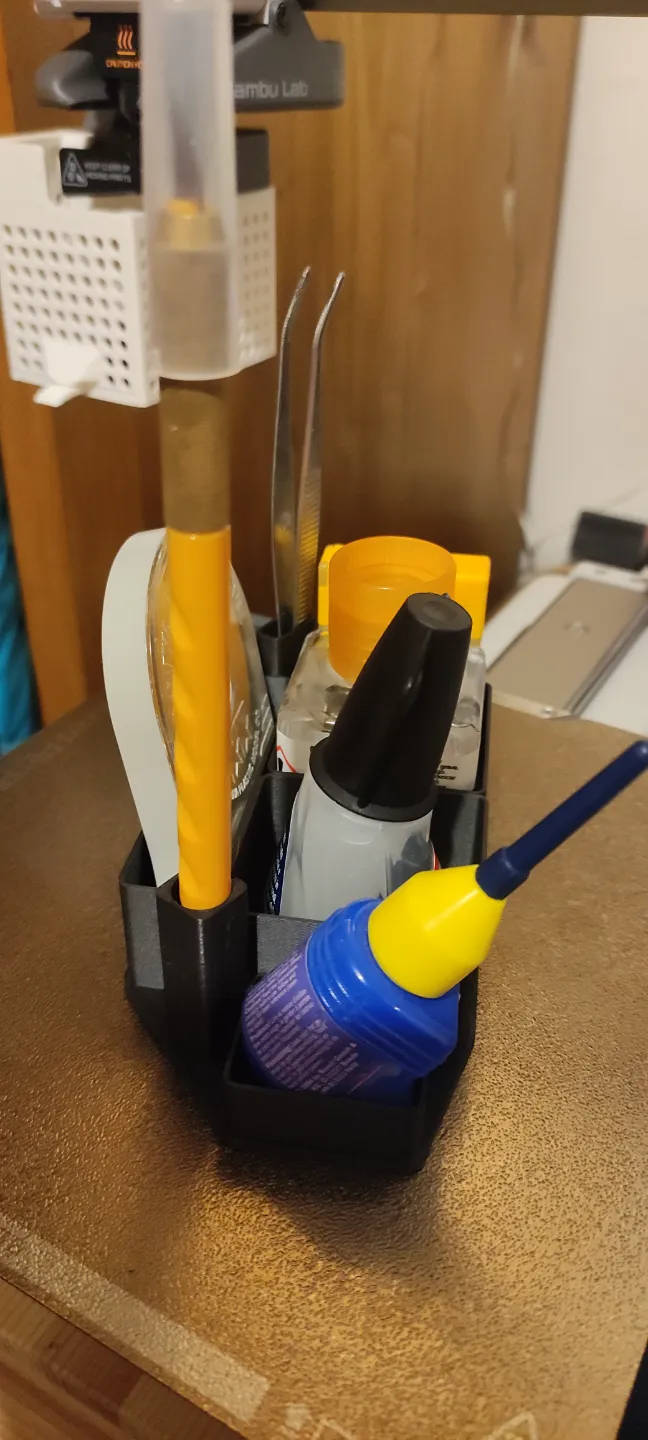 Adhesive and Tool Organizer for Modelers by Mario Valentino - MakerWorld