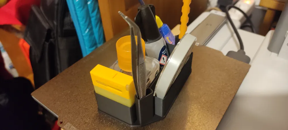 Adhesive and Tool Organizer for Modelers by Mario Valentino - MakerWorld