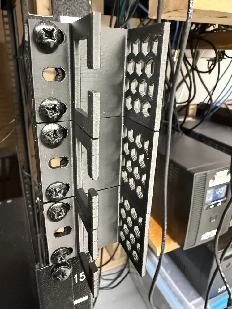 Network Rack Cable Organizer (1U/2U/3U) - Free 3D Print Model - MakerWorld