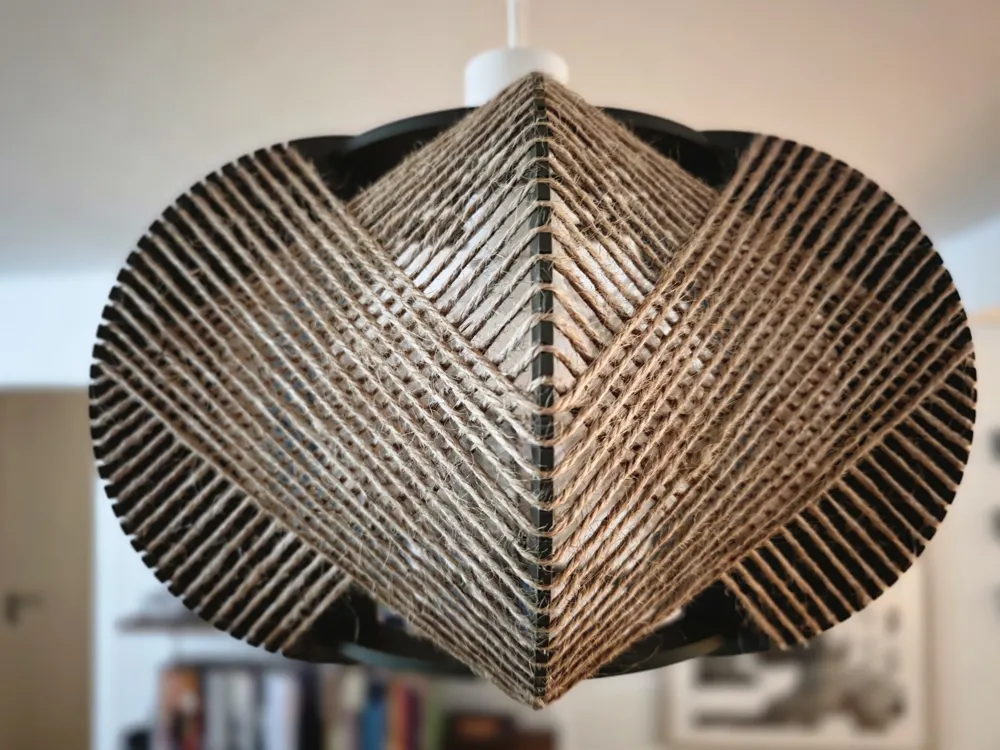 Jute Star E27 Pendant Lamp by T.H Made MakerWorld: Download Free 3D Models