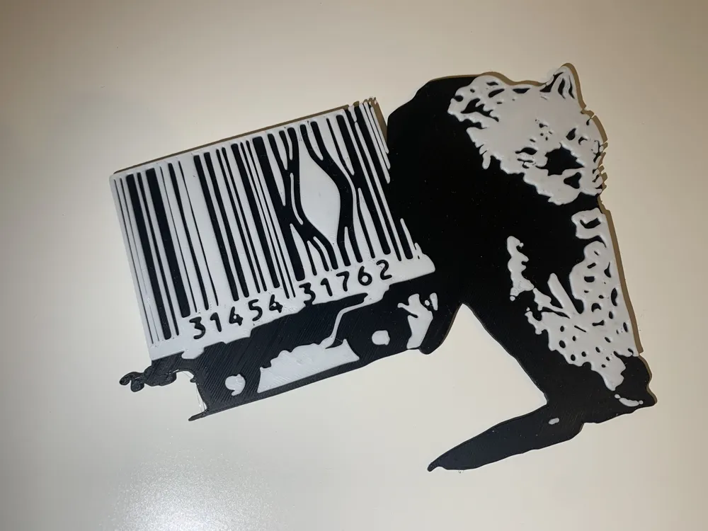Banksy - Barcode Leopard – Kostenloses 3D-Druckmodell – MakerWorld