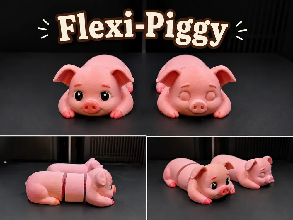 Cheeky Flexi-Pig - Free 3D Print Model - MakerWorld