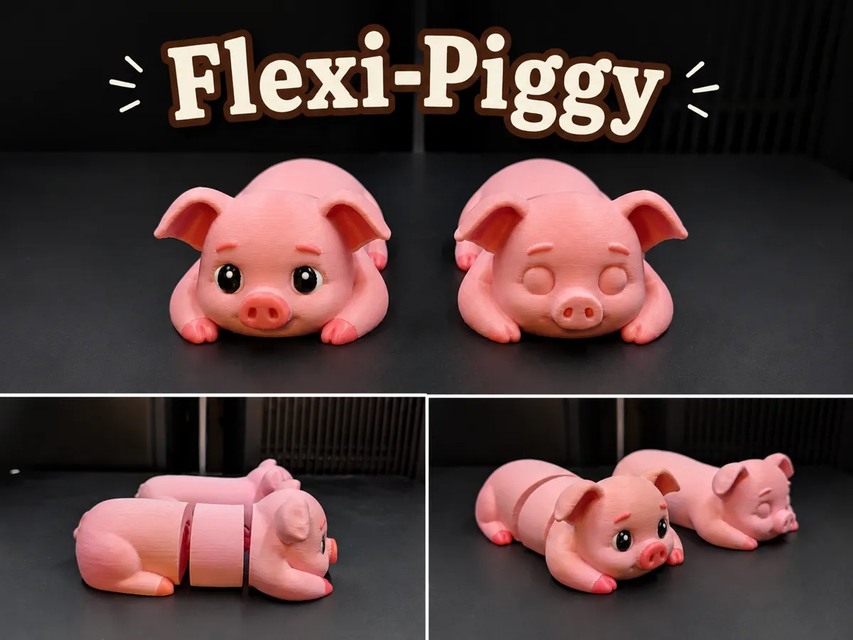Cheeky Flexi-Pig - Free 3D Print Model - MakerWorld