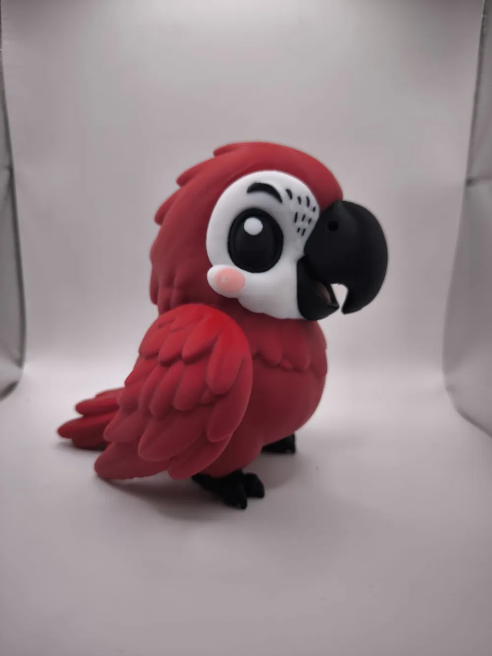 Cute Macaw Parrot Kawaii Style Decor - Free 3D Print Model - MakerWorld