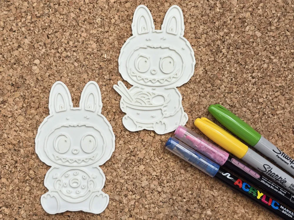 La Bu Bu Lapu Lafu Labuba Donut Noodle Coloring by Merilno3D MakerWorld ...