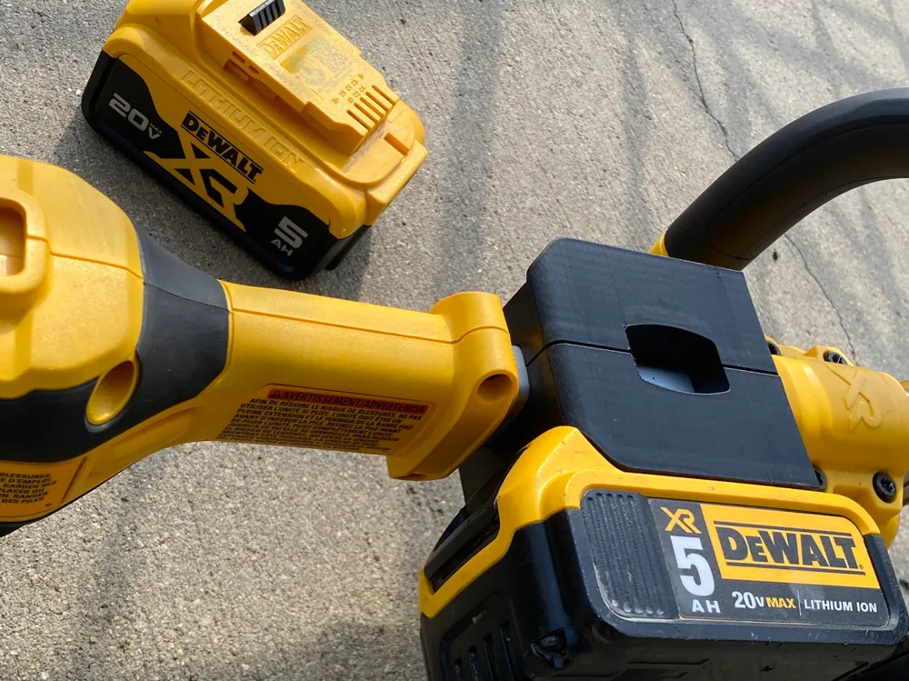 DEWALT weed eater battery mount - Free 3D Print Model - MakerWorld