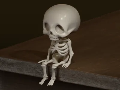 minecraft skeleton 3d print model download - MakerWorld