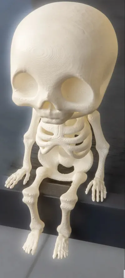 Sitting skeleton by Hold_Ctrl MakerWorld: Download Free 3D Models