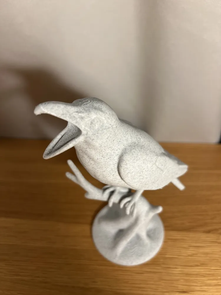 Crow on Branch - Free 3D Print Model - MakerWorld