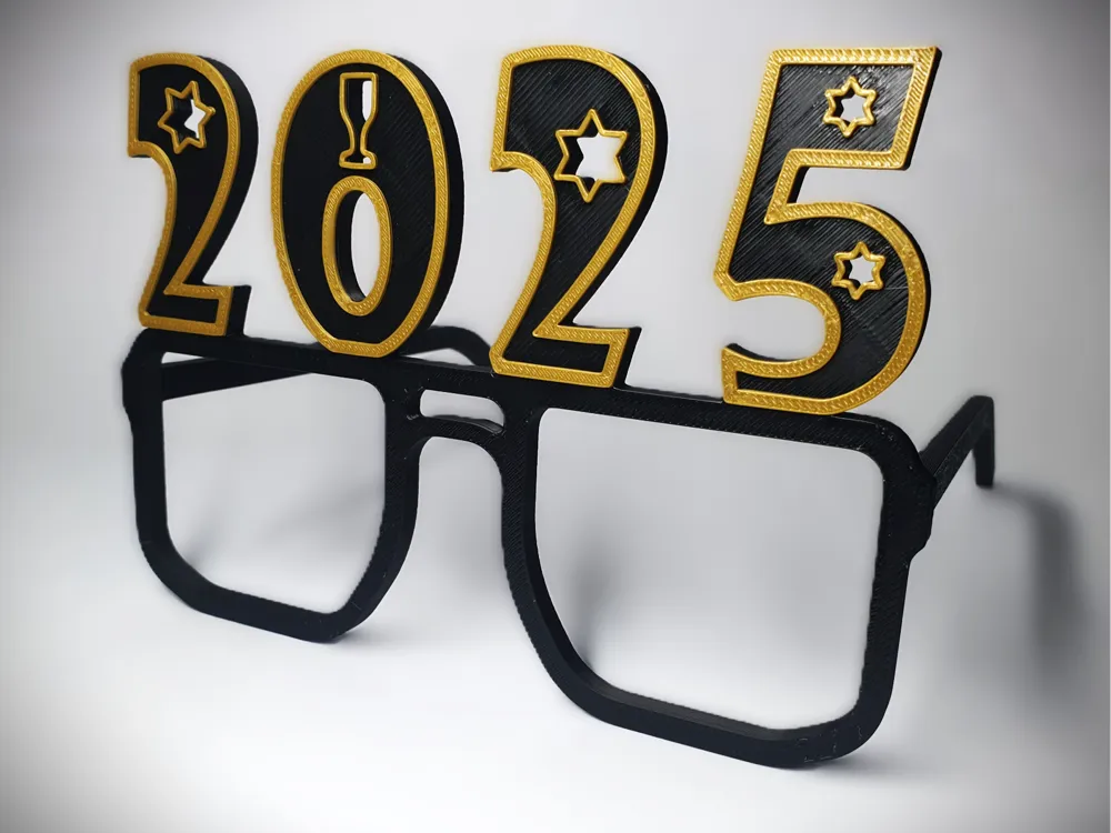 New Year Sunglasses Glasses 2025 by pioterzero - MakerWorld