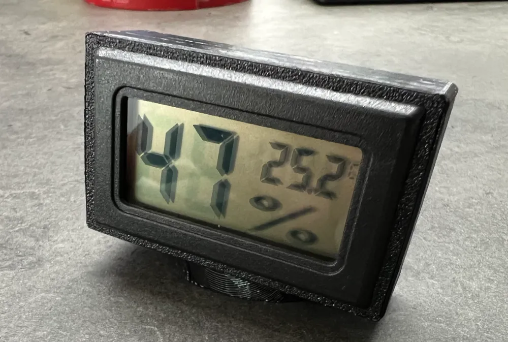 HygroMeter Stand Square for BambuLab X1/P1 Remixed by Pretzel 3D ...