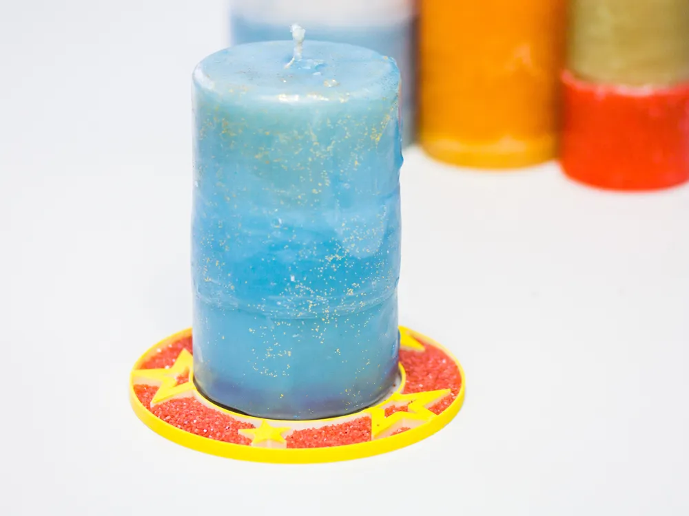 Christmas Candle Coaster different sizes (decorable with sand) by ...